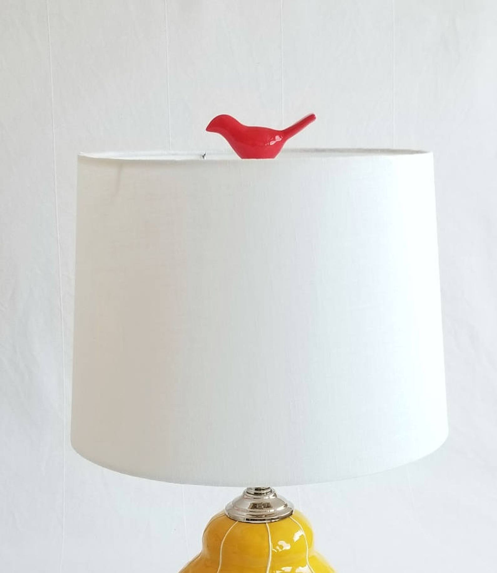 Finial for Lamp Shade. Unique Ceramic Bird | Etsy