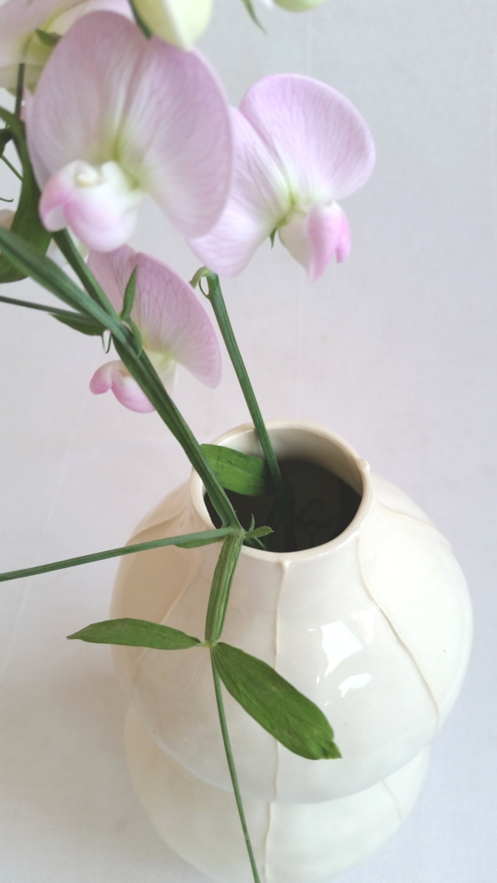 White Vase Ceramic. Simple Modern Pottery. Anniversary Gift - Etsy