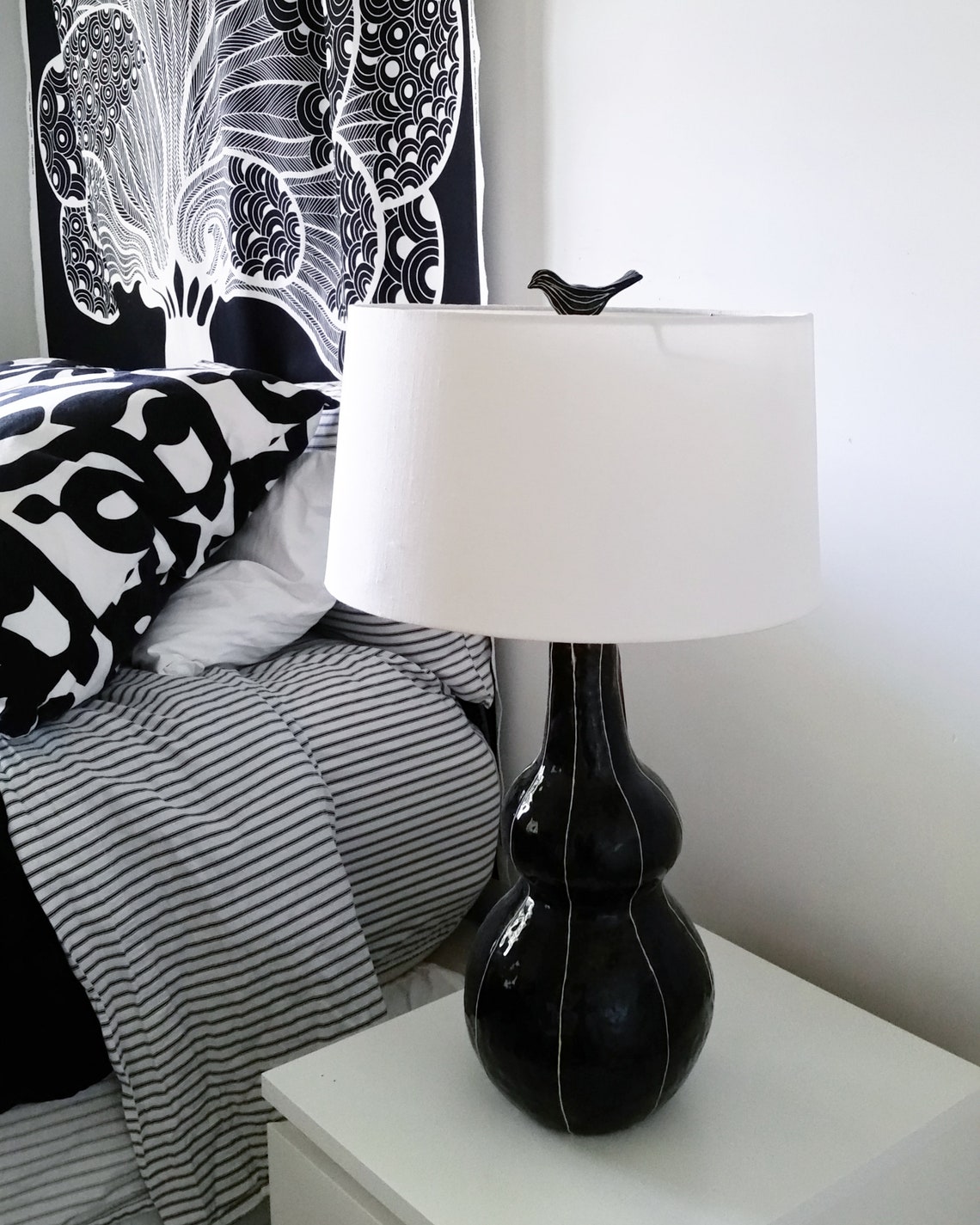 Lamp Finial. Handmade Ceramic Bird Shape | Etsy