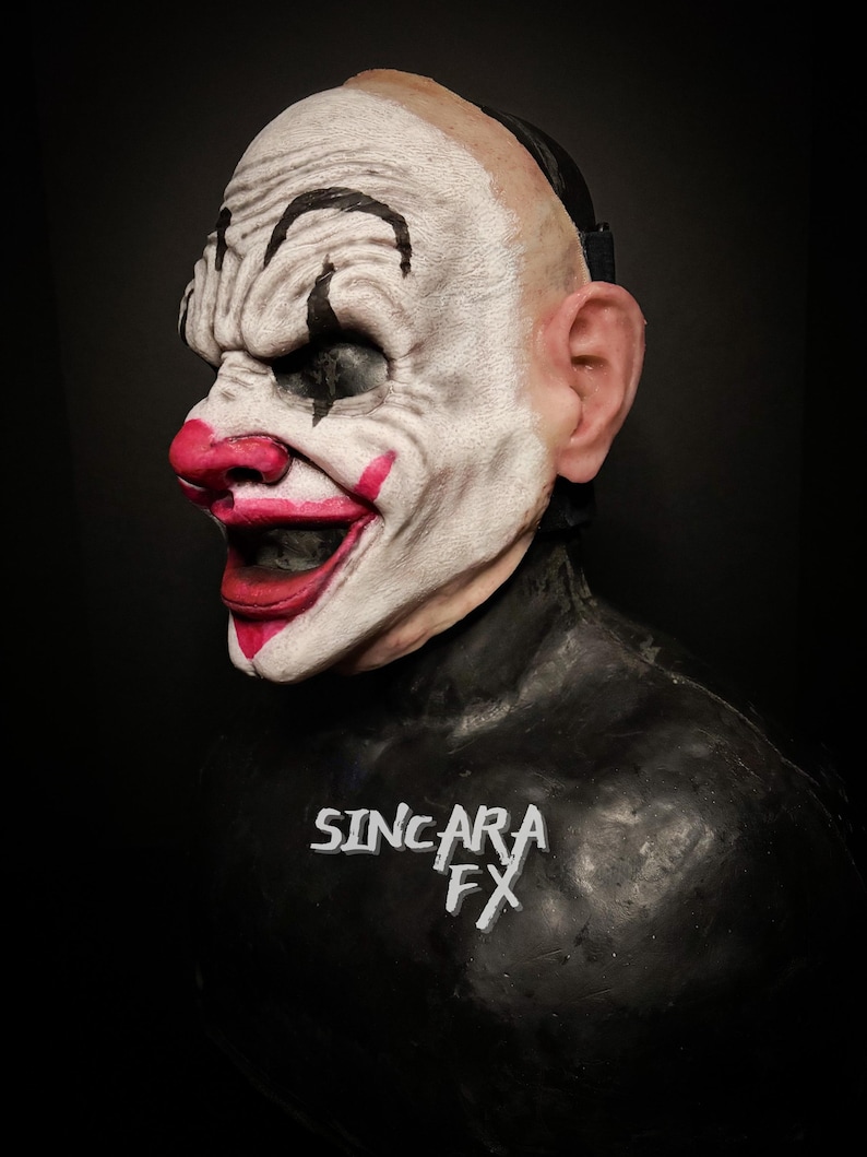 Motley Clown Silicone Mask | Sincara FX | Horror Halloween Cosplay ...