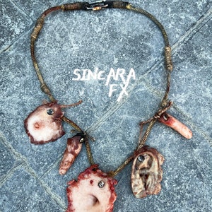 Silicone Keepsake Realistic Body Parts Necklace | Sincara FX | Horror ...