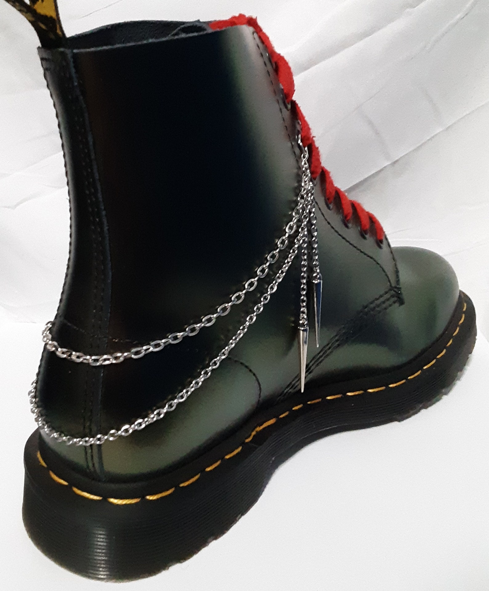 Double Spiked 2-strand Chain High-top Shoe or Boot Chain With - Etsy