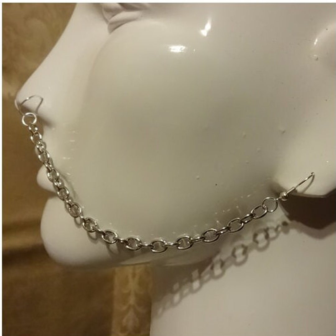Silver Thick Chain Nose Chain - Etsy