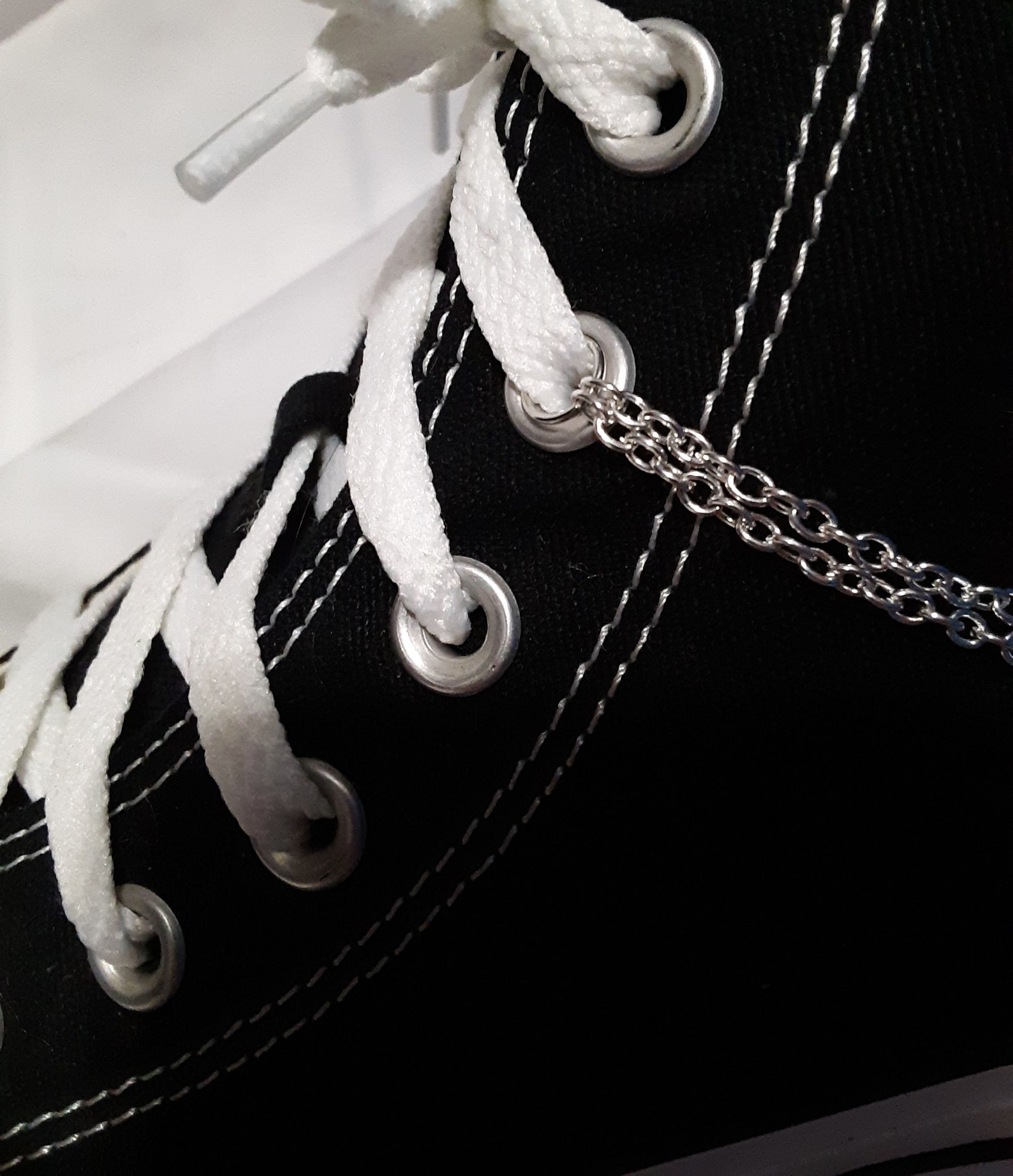 Shining Star Double Chain Canvas High-top Shoe or Boot Chain Available ...