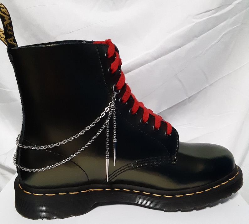 Double Spiked 2-strand Chain High-top Shoe or Boot Chain With - Etsy