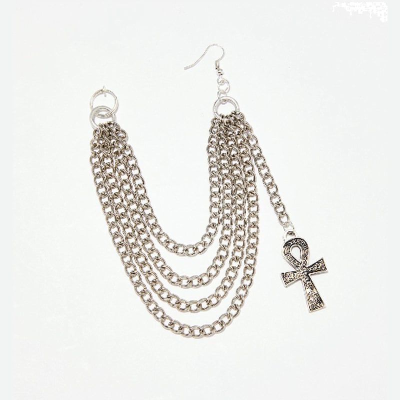 Ankh 4 Strand in Silver or Gold Nose to Ear Chain | Etsy