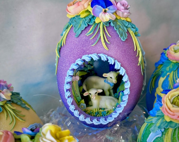 Panoramic Sugar Egg (light Pink) - Etsy