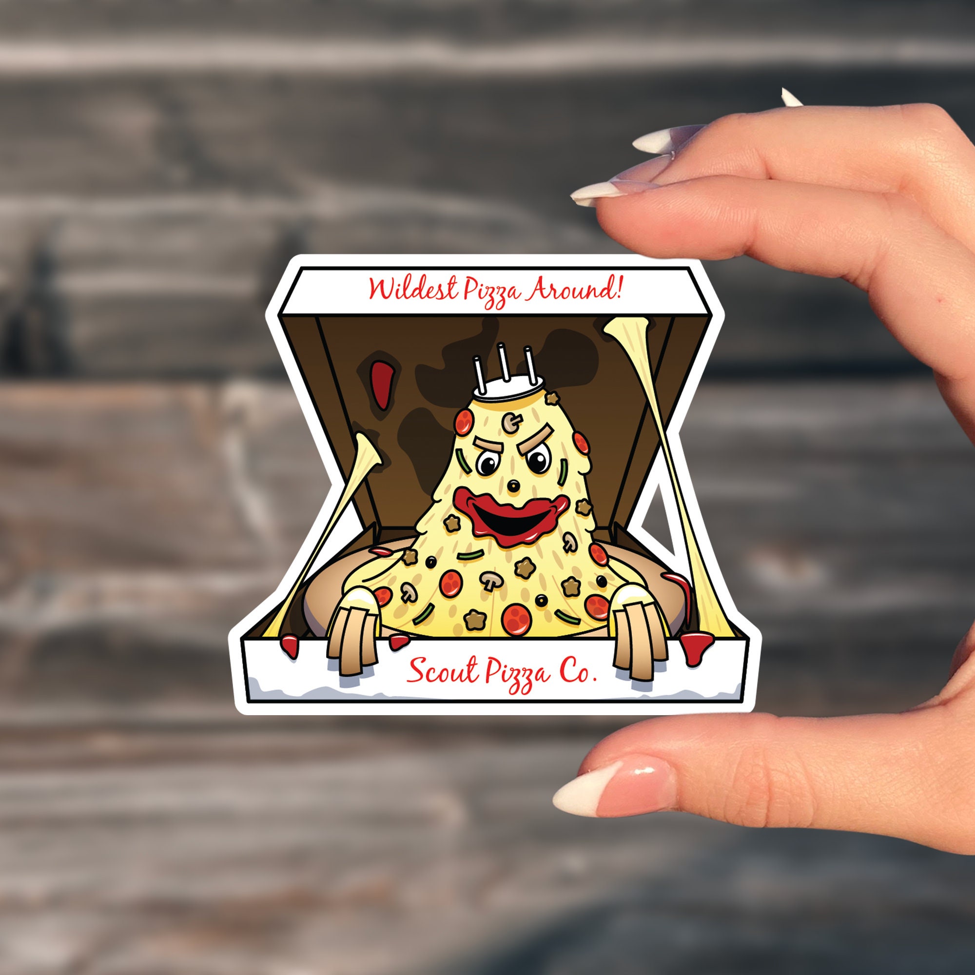 Munchie monsters sticker pack, White border, Glossy, Water resistant ...