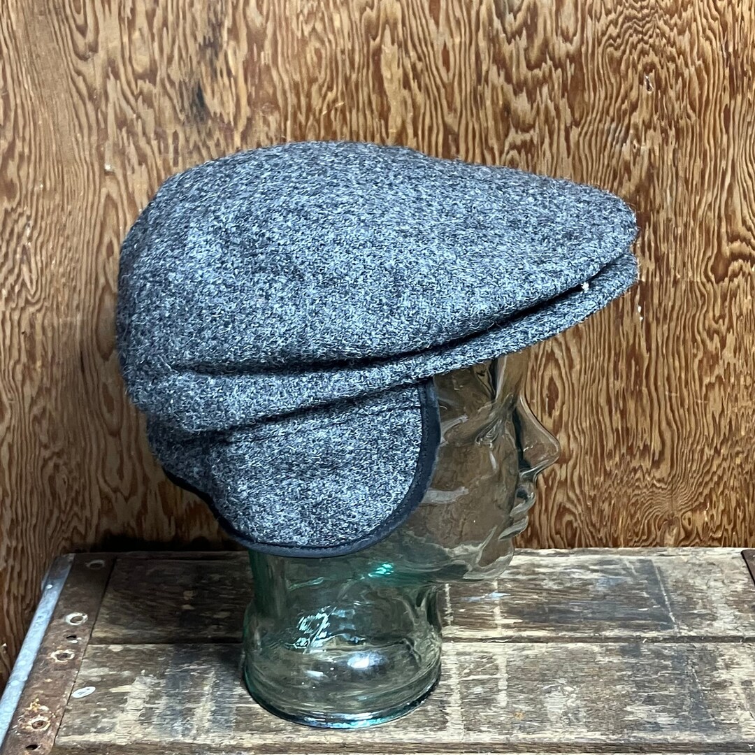 Vintage 1990's Eddie Bauer Harris Tweed Wool Newsboy Cap - Etsy