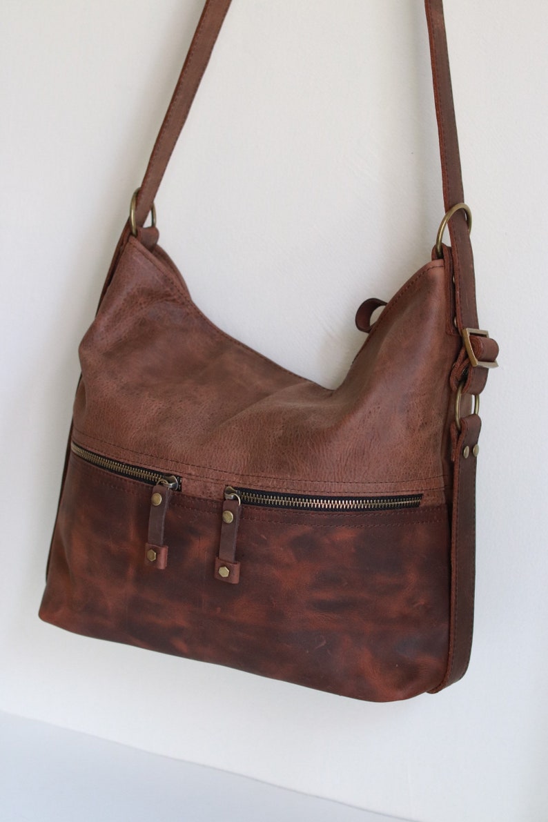 Brown Crossbody Bag Brown Leather Purse Convertible Backpack - Etsy