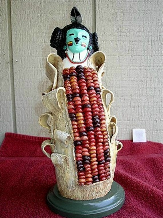 Gourd - Native American Hopi Corn Maiden Kachina - Etsy
