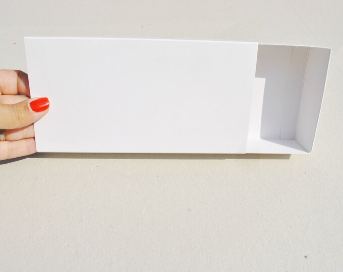 28 Grey, White, Kraft Slider Boxes I Gift Boxes, Boxes for Cookies ...