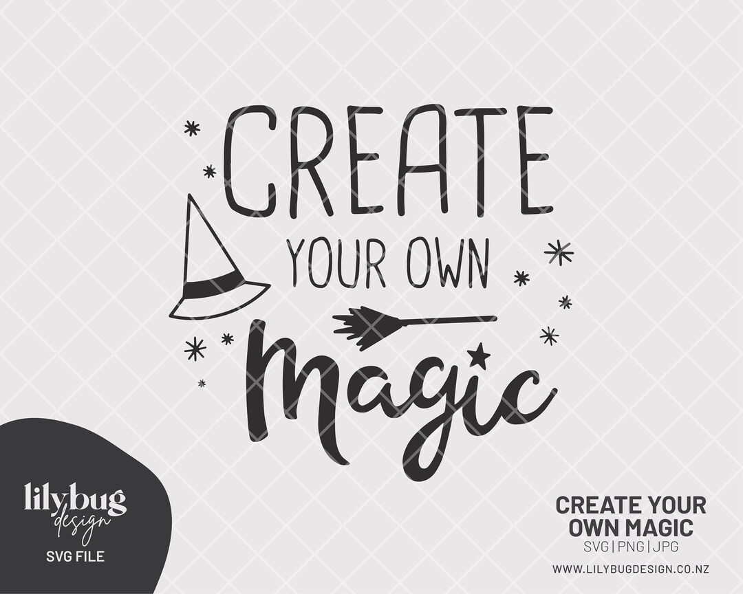 Create Your Own Magic Wizard Witch SVG PNG JPG File - Etsy
