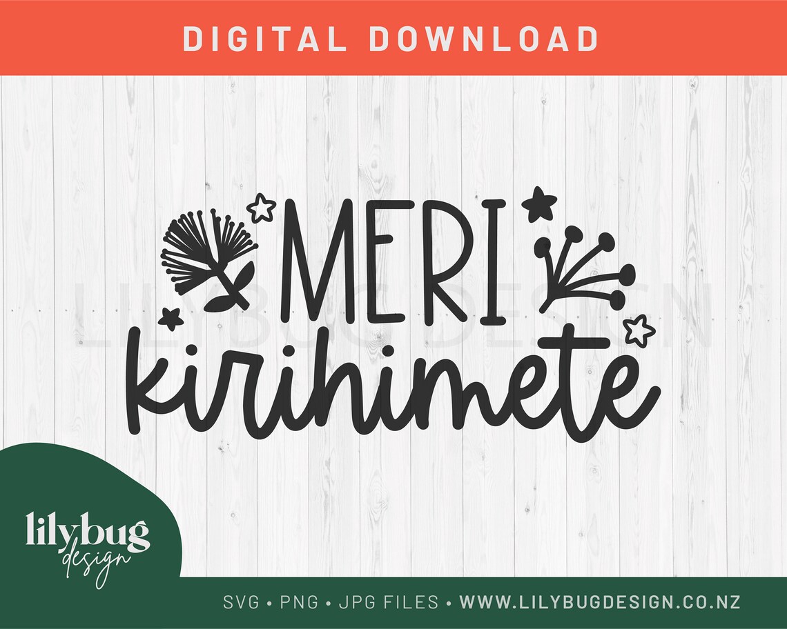 Meri Kirihimete Te Reo Maori Merry Christmas Kiwi Christmas - Etsy