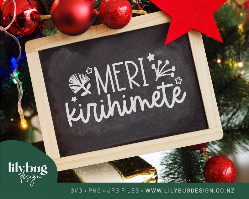 Meri Kirihimete Te Reo Maori Merry Christmas Kiwi Christmas Digital ...