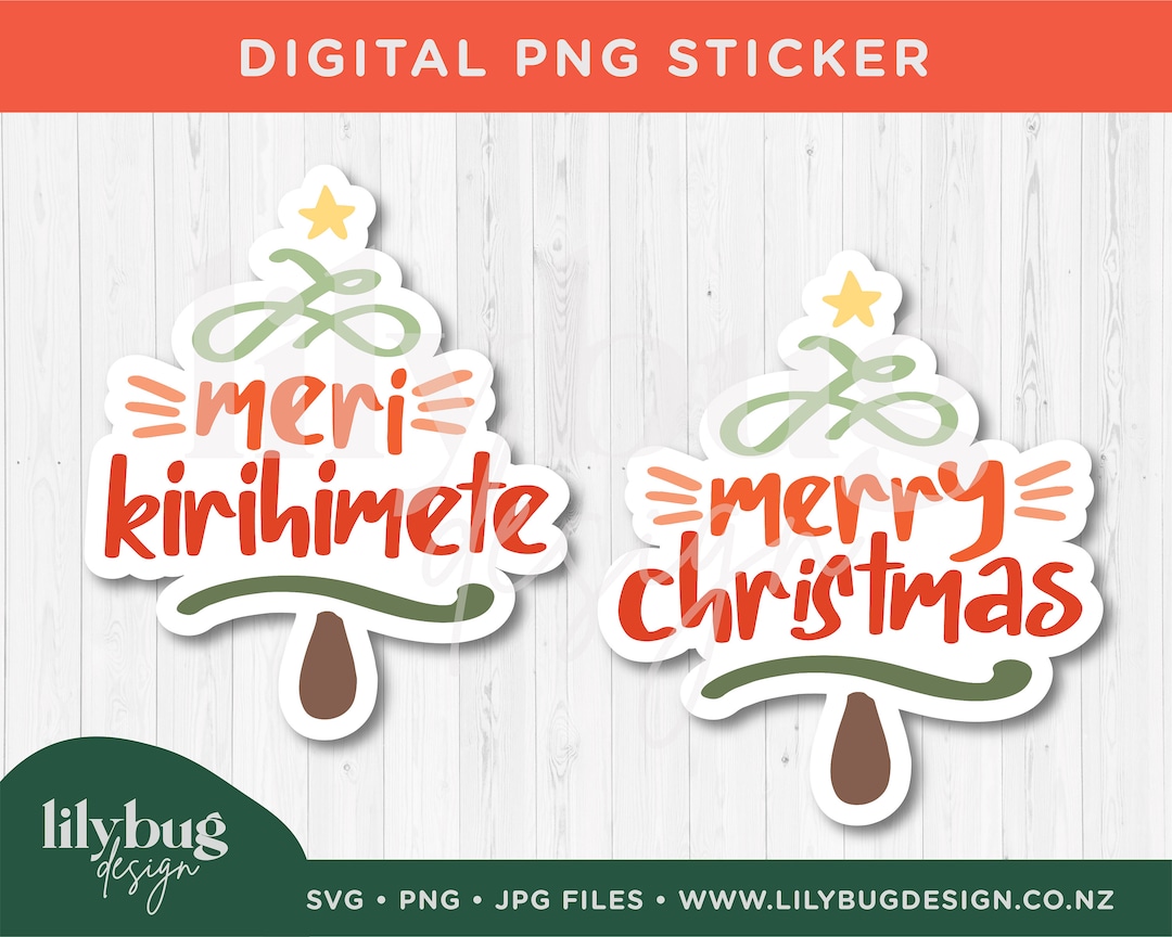 Meri Kirihimete Te Reo Maori Merry Christmas Kiwi Christmas Digital ...