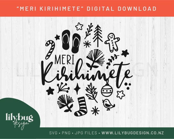 Meri Kirihimete Te Reo Maori Merry Christmas Kiwi Christmas - Etsy ...