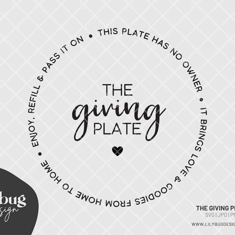 Giving Plate Svg - Etsy