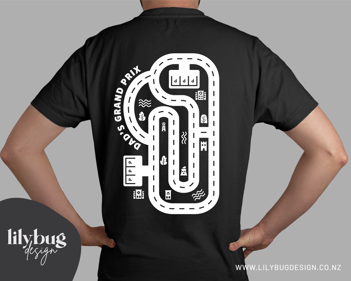 Fathers Day Mothers Day Toy Car Track Road Shirt Design Decal - Etsy