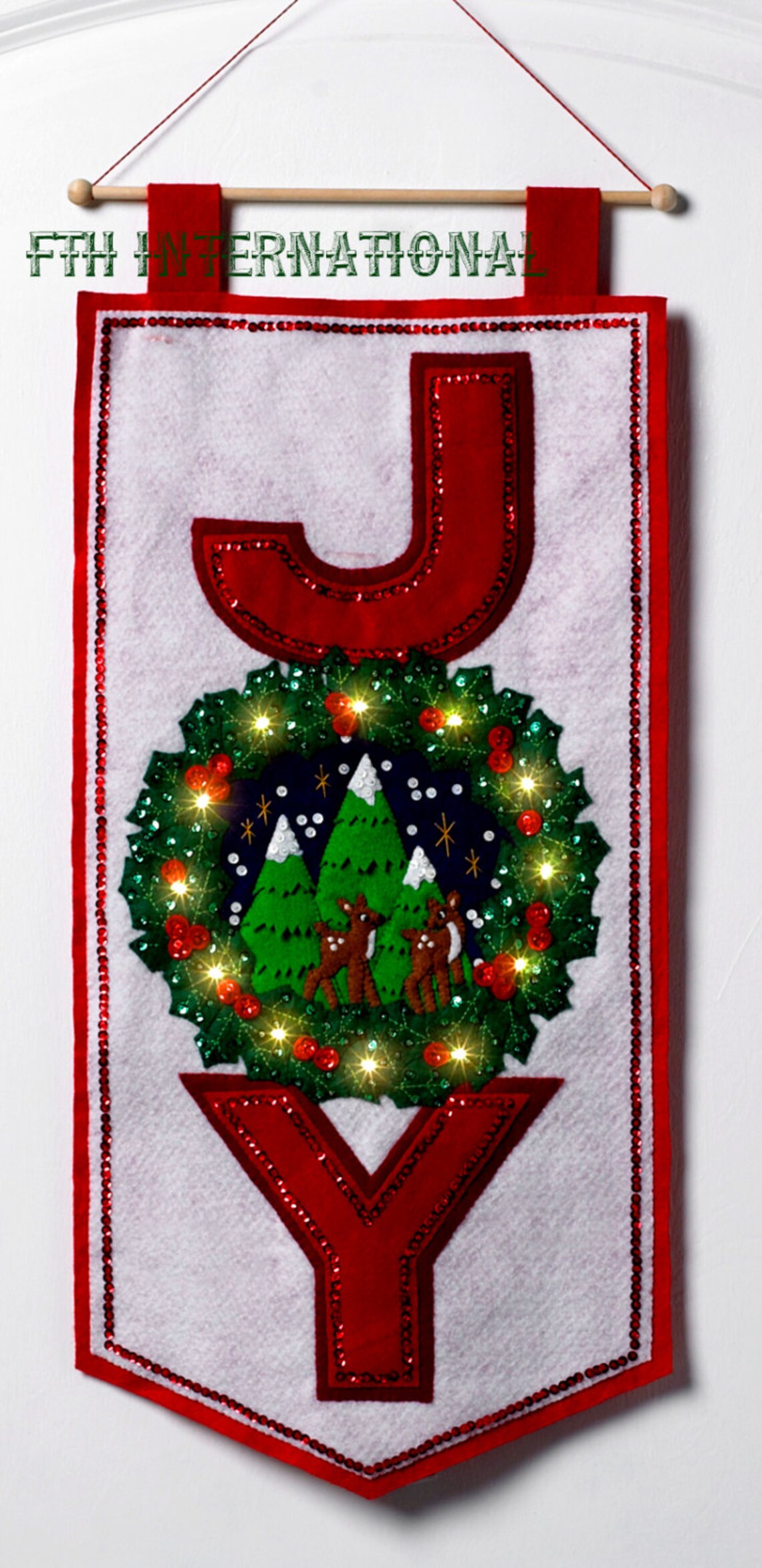 Bucilla Season of Joy Felt Christmas Wall Hanging Kit - Etsy