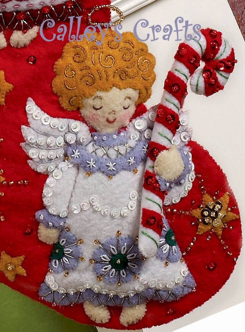 Bucilla Candy Angels 18 Felt Christmas Stocking Kit - Etsy