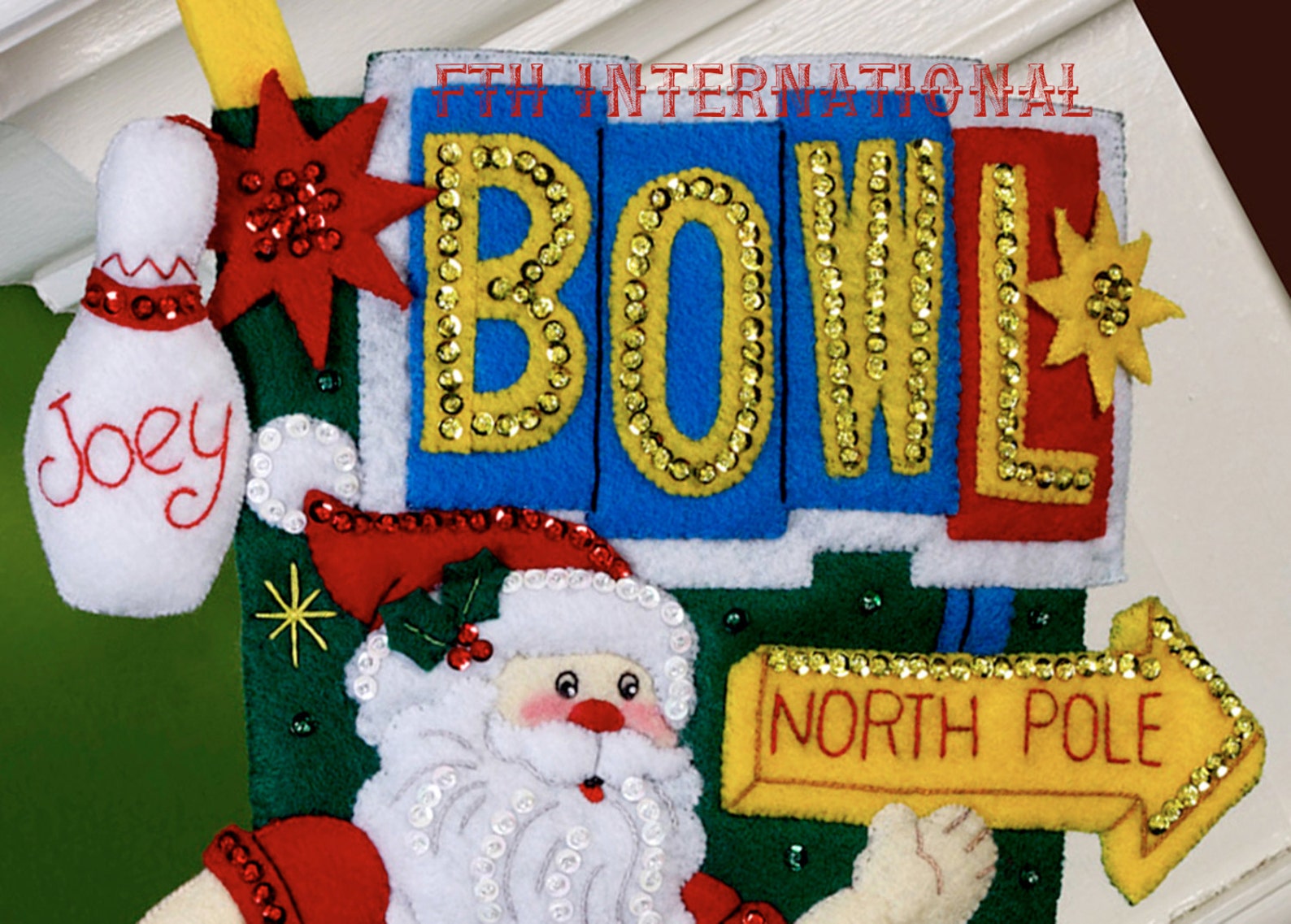 Bowling Santa Bucilla 18 Felt Christmas Stocking Kit - Etsy