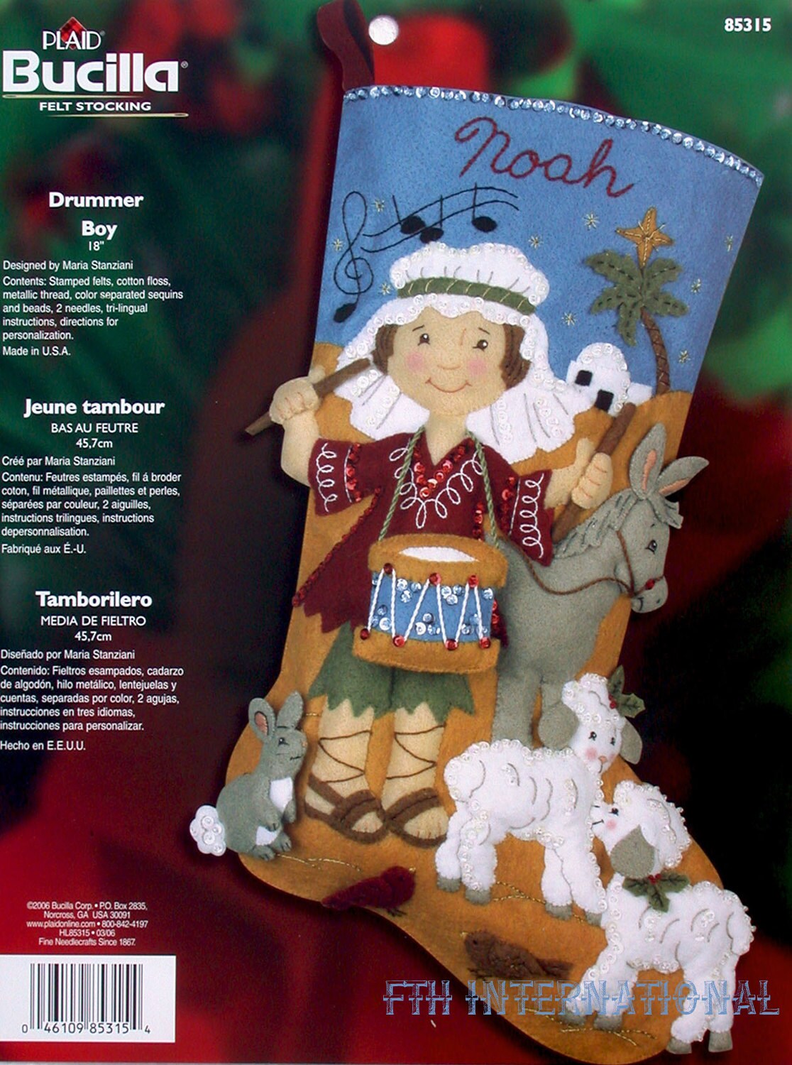 Bucilla Drummer Boy 18 Felt Christmas Stocking Kit - Etsy