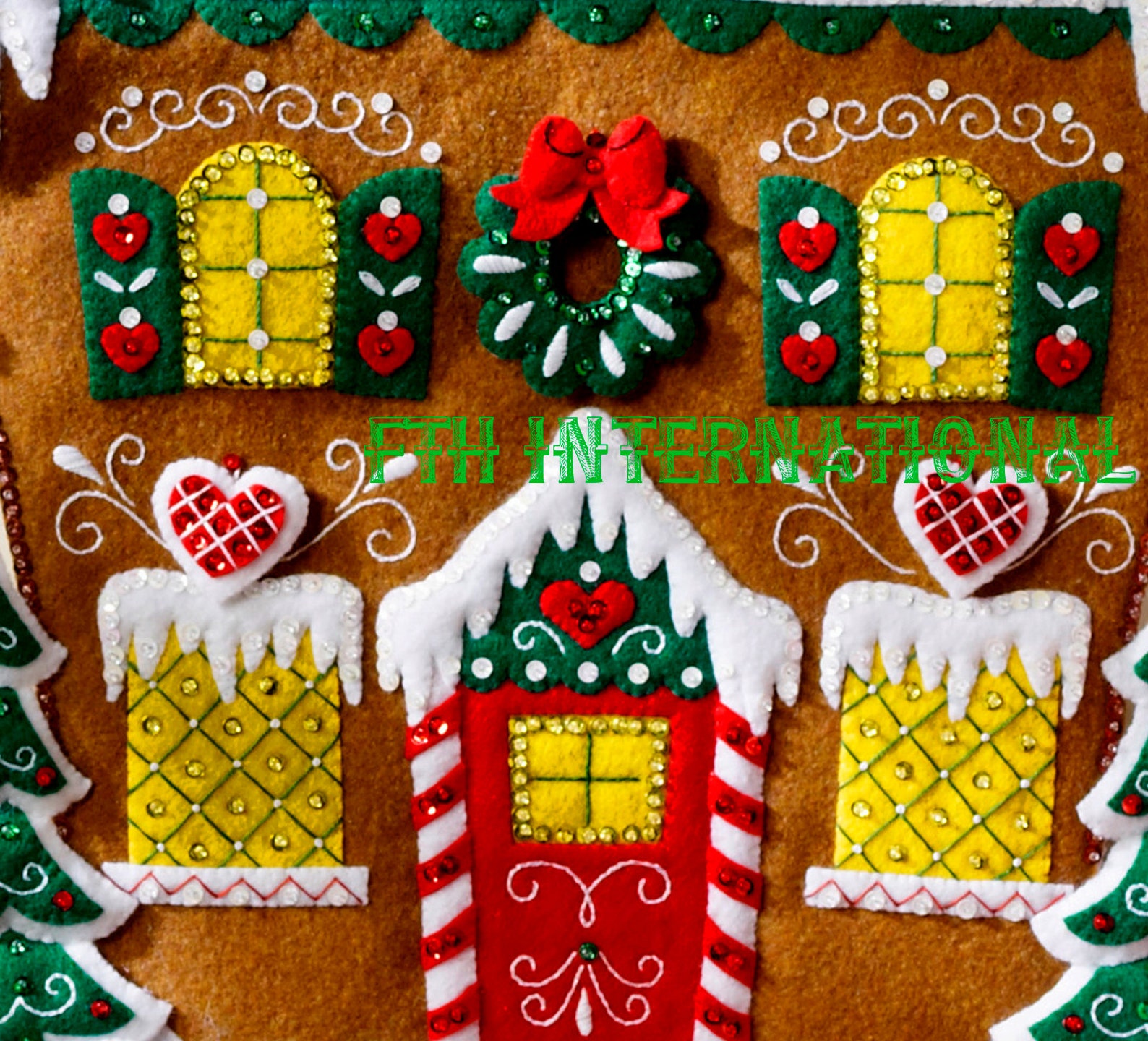 Bucilla Nordic Gingerbread House Felt Advent Calendar Kit - Etsy