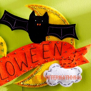 Halloween Owl Bucilla Felt Holiday Wall Hanging Kit 86691, Bat, Spider ...