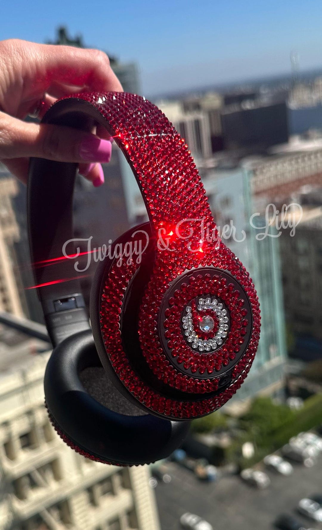 Red Bling Beats by Dre Beats Solo4 or Studiopro Headphones Made With ...