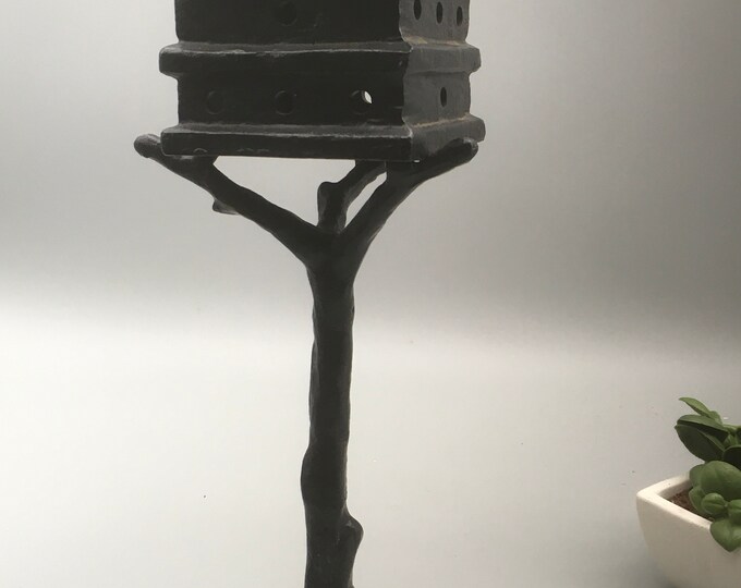 Vintage Metal Bird Tree House - Etsy
