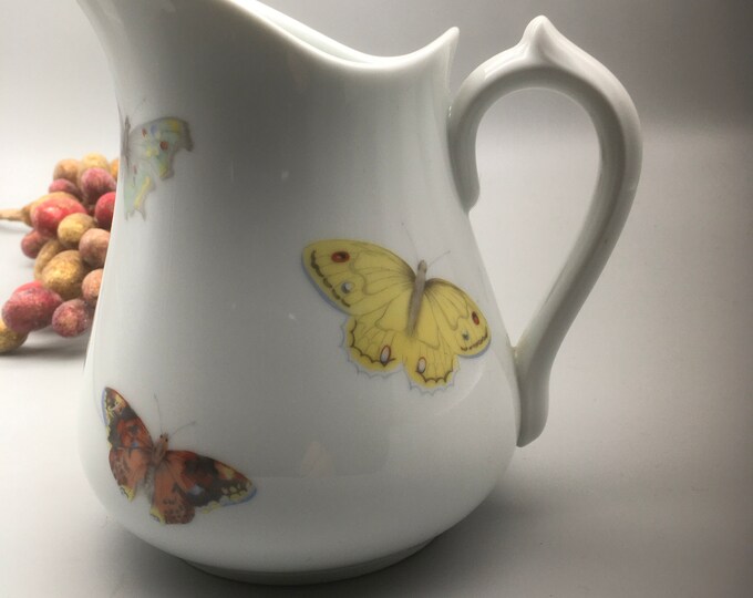 Vintage French Butterfly Pitcher - Etsy