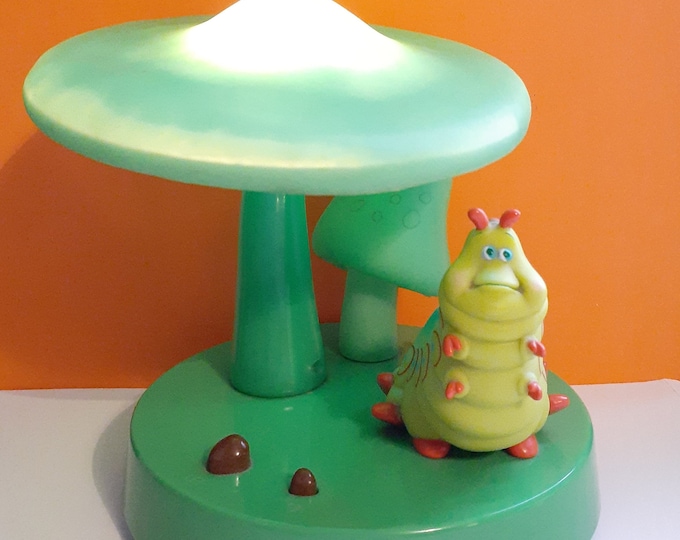 HTF A Bug's Life Heimlich Mushroom Night Light Lamp Talking Glows 1998 ...