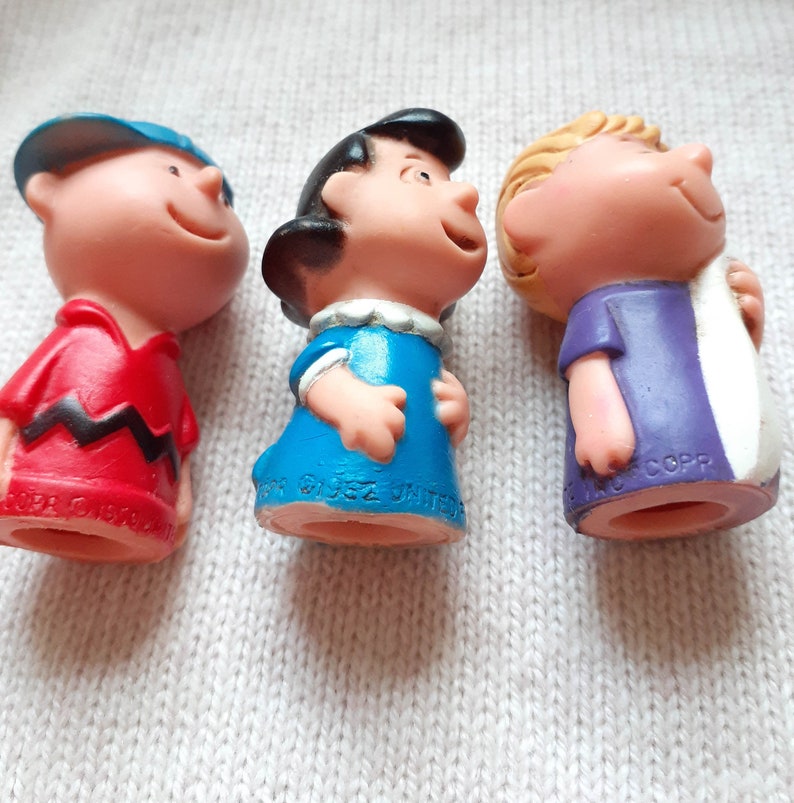 Charlie Brown Camp Kamp Peanuts Mini Figures Squishy Rubber | Etsy