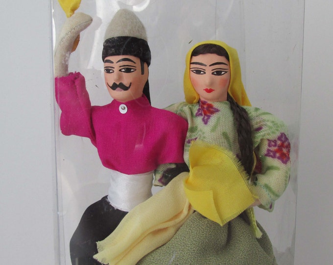Lebanese Dolls Couple Collectible in Plastic Cover Lebanon Souvenir - Etsy