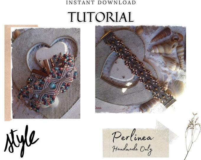 Micro Macrame Tutorial Spiral Bracelet. Easy to Follow Instructions ...