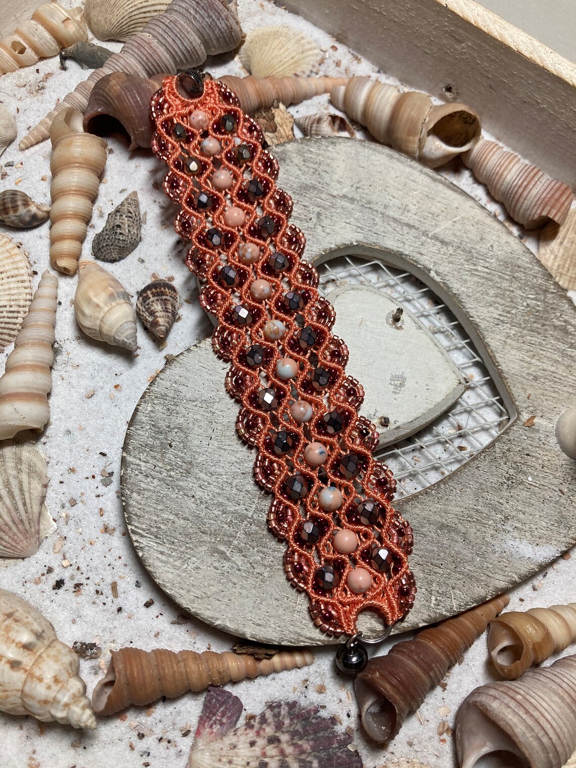 Micro Macrame Tutorial DIY Beaded Macrame Bracelet Double Glamour - Etsy