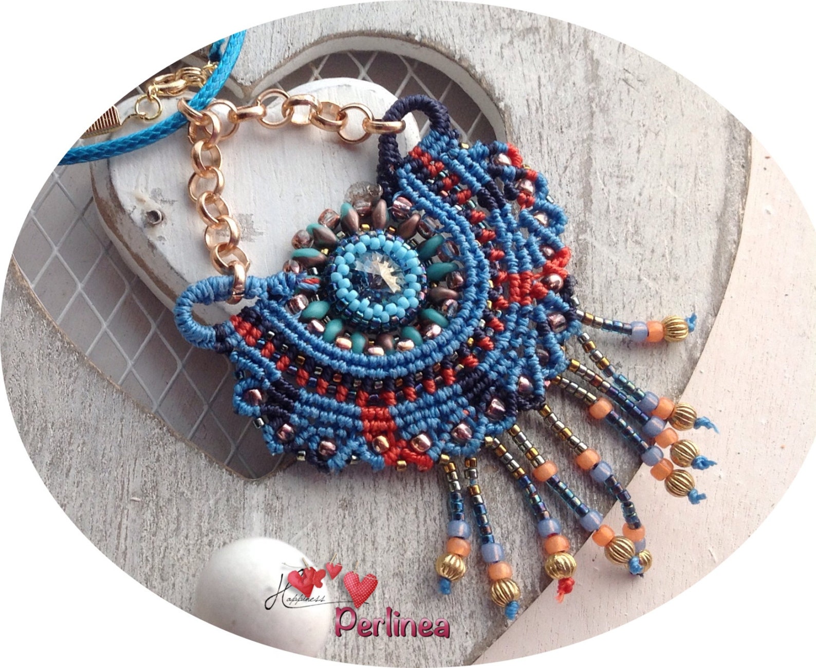 Micro Macrame Tutorial DIY Pendant Beaded Macrame - Etsy