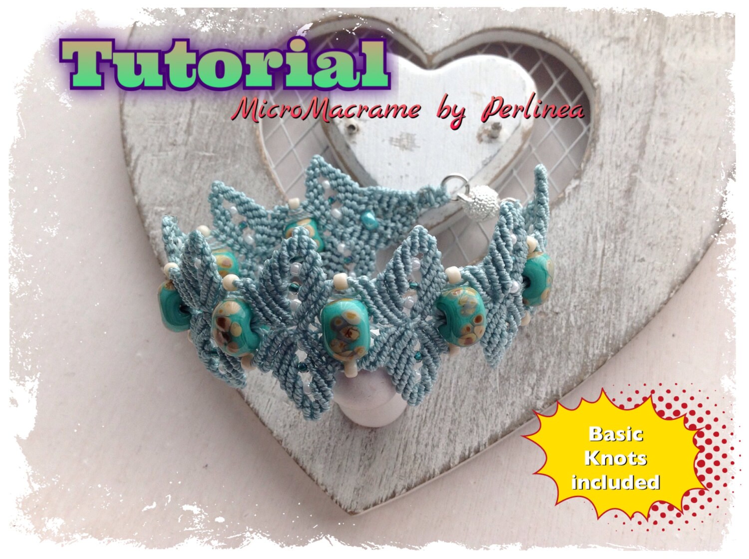 Micro Macrame Tutorial DIY Flower Bracelet Beaded Macrame - Etsy