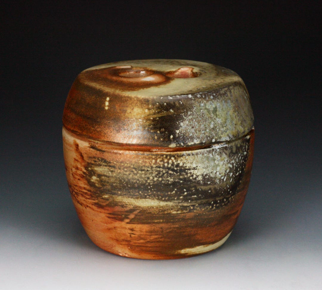 Two Finger Storage Jar, Wood Fired - Etsy