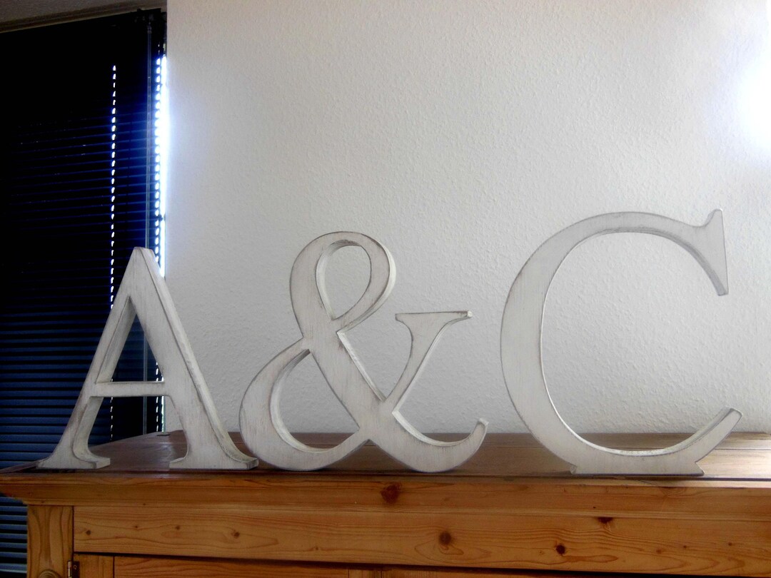 Wooden Letters as Desired, Partner Letters, 15-40 Cm Height, Example 30 ...