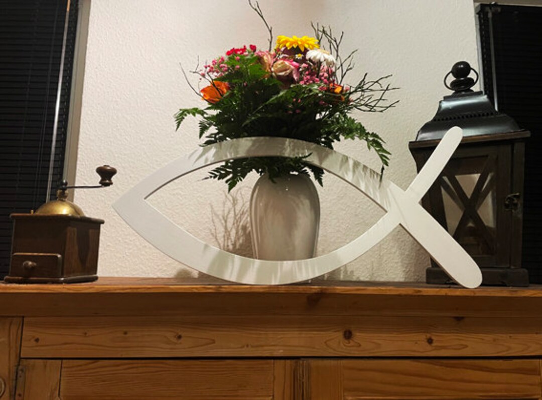 Jesus Fish XL Made of Wood Communion, Confirmation, Baptism, Example 60 ...