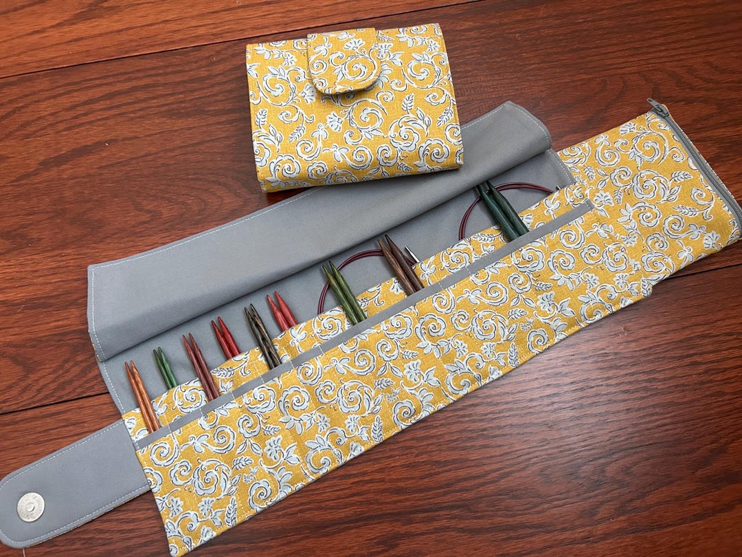 Interchangeable Needle Case - Knitting Clutch Wallet for ...