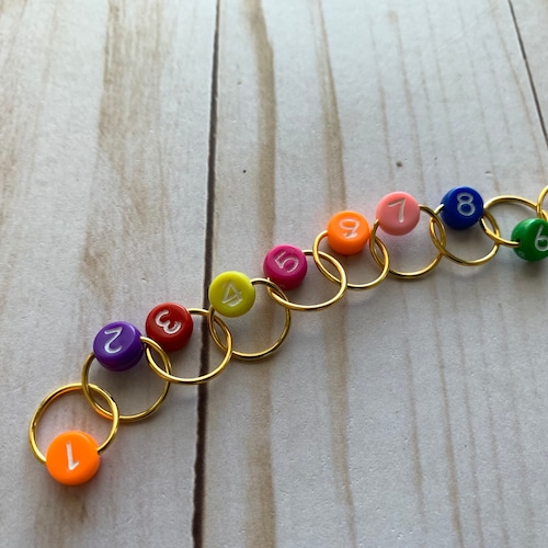 Row Counting Chain Stitch Marker Silver - Etsy