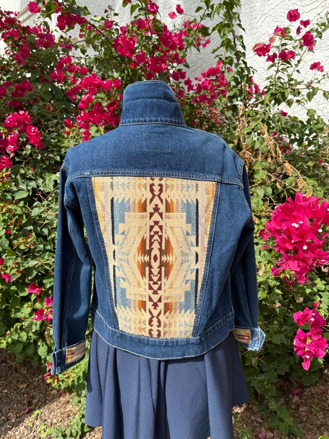 Mary: Size XS Pendleton Wool Denim Jacket/ Southwestern Cowgirl Style ...