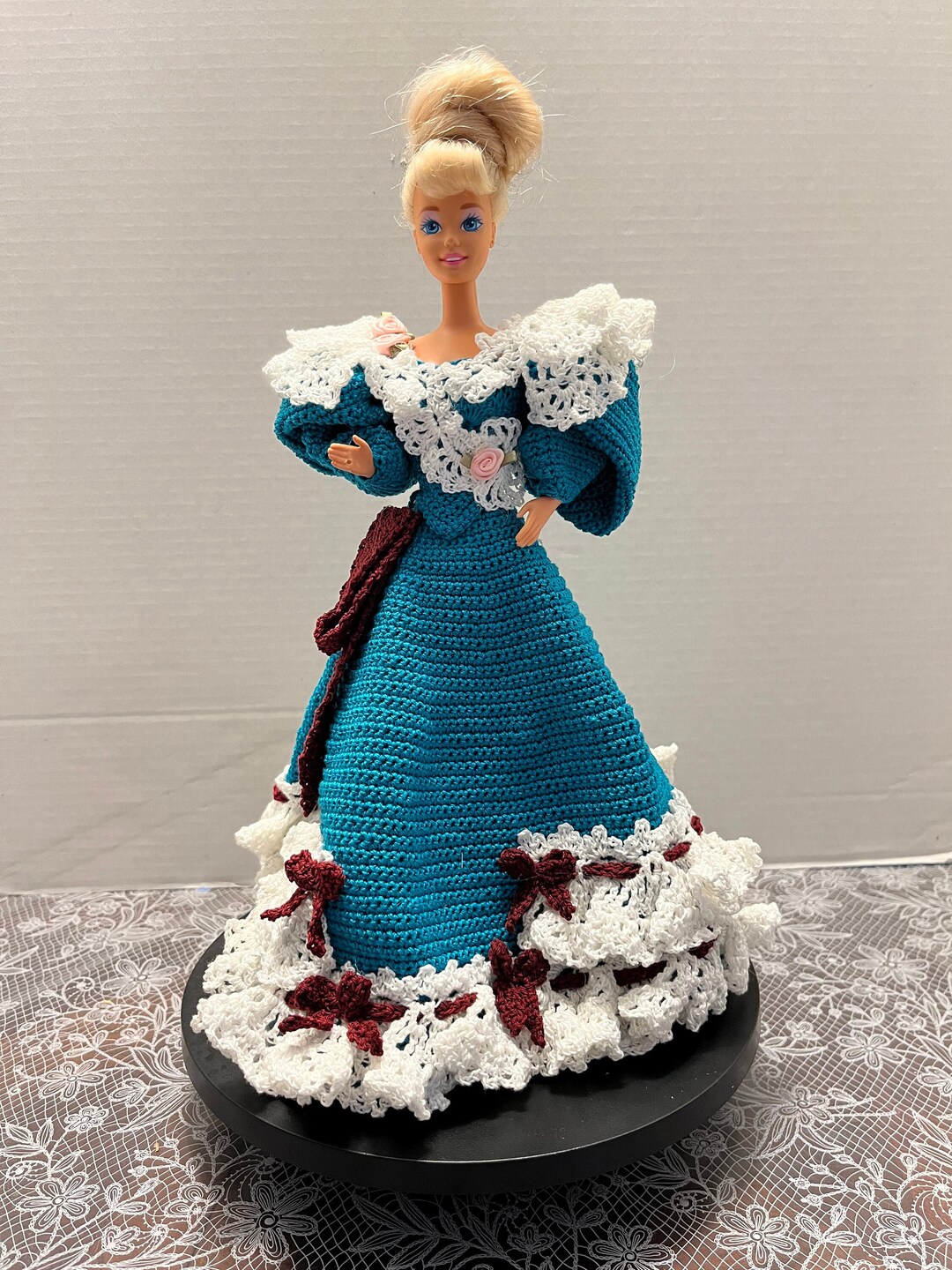 Barbie Doll Clothes, Crochet Barbie Doll, Crochet Handmade Doll Dress ...