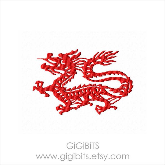 Chinese Dragon Embroidery Files INSTANT DOWNLOAD | Etsy