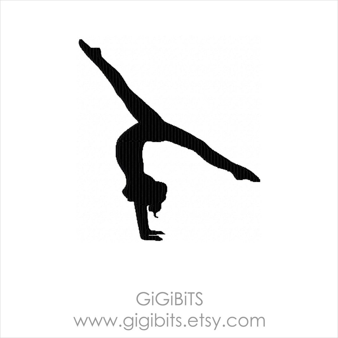 Gymnastics Female Figure Embroidery Files . INSTANT DOWNLOAD - Etsy