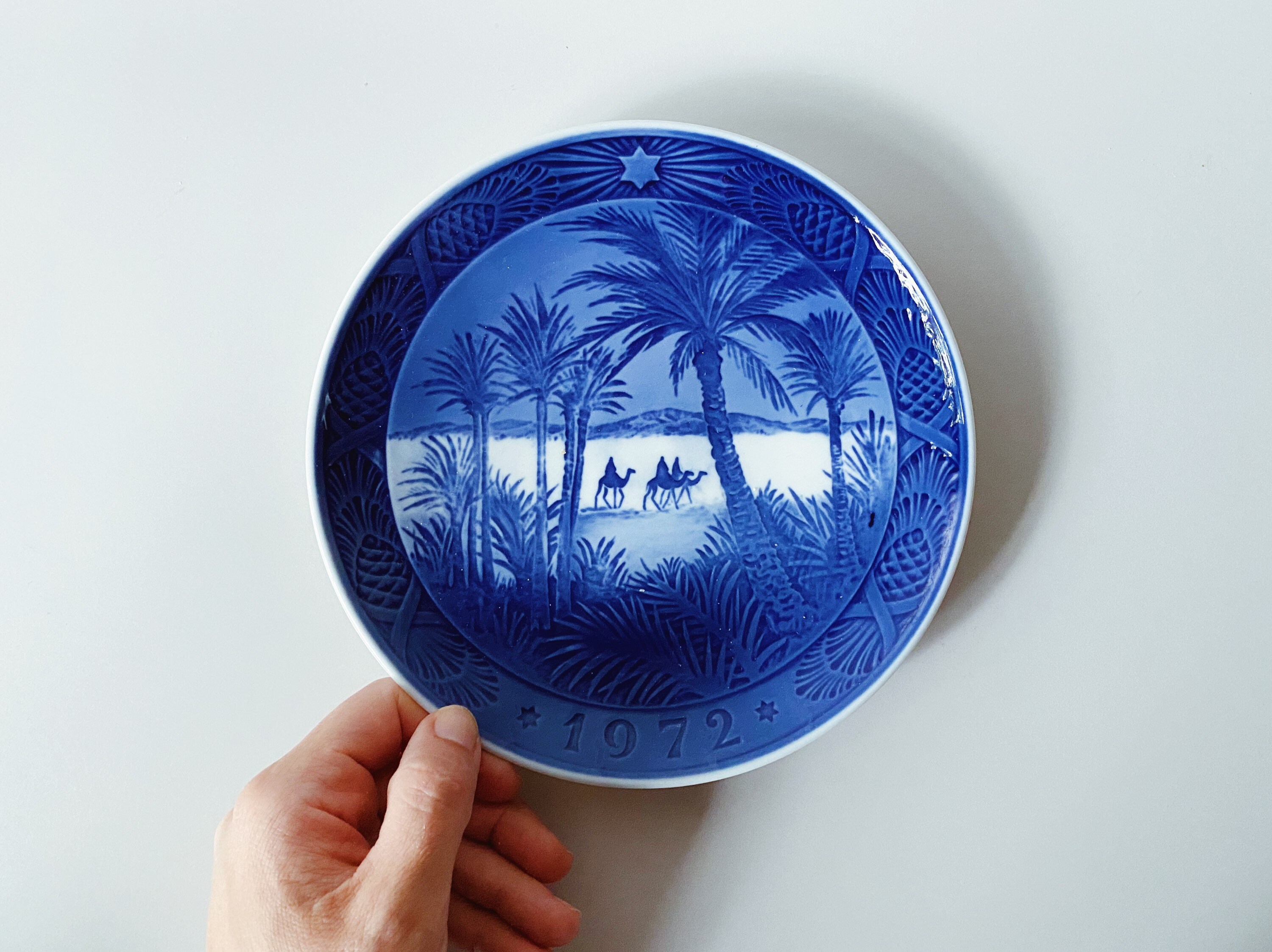 Royal Copenhagen Christmas Plate 1972 Denmark "in the Desert ...