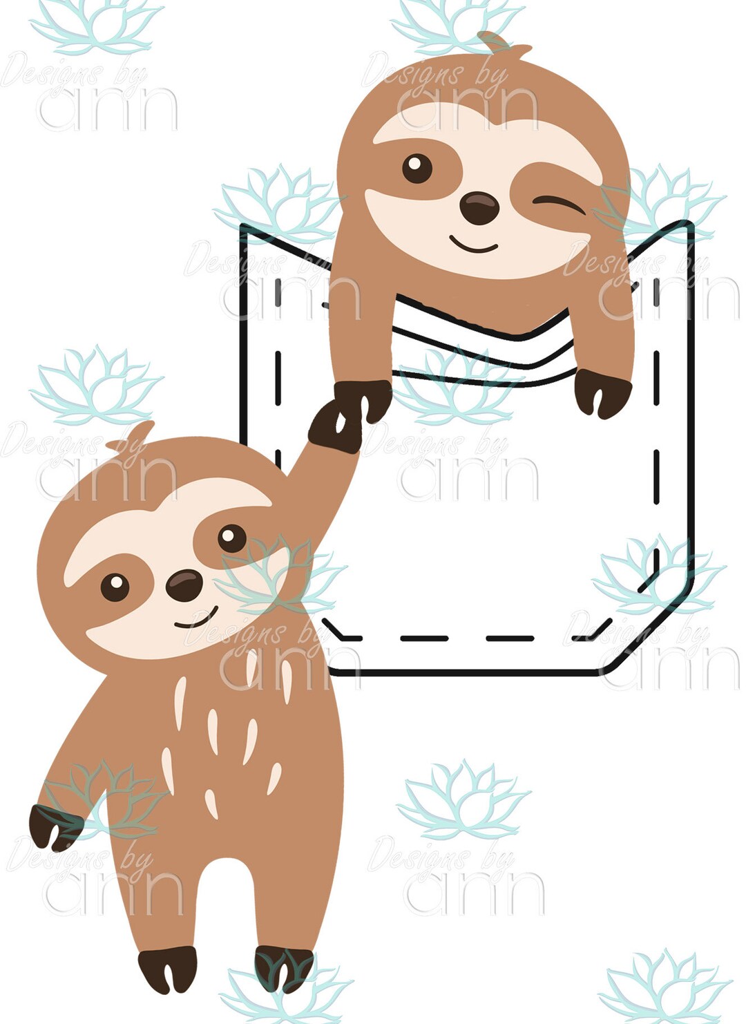 Sloth Pocket Design PNG | Digital Download Sloth T-shirt Png ...